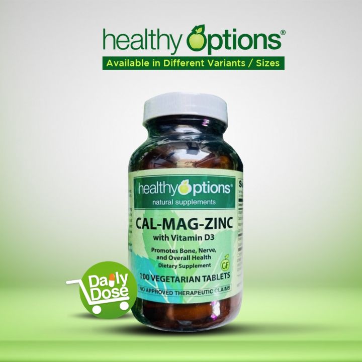 Cal-Mag-Zinc with Vitamin D3 Healthy Options 100 / 250 Tablets | Lazada PH