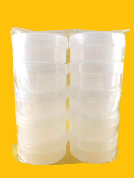 The Candl Studio 10PCS 100GRAMS Cream Tub Jar Natural Travel Size Tub ...