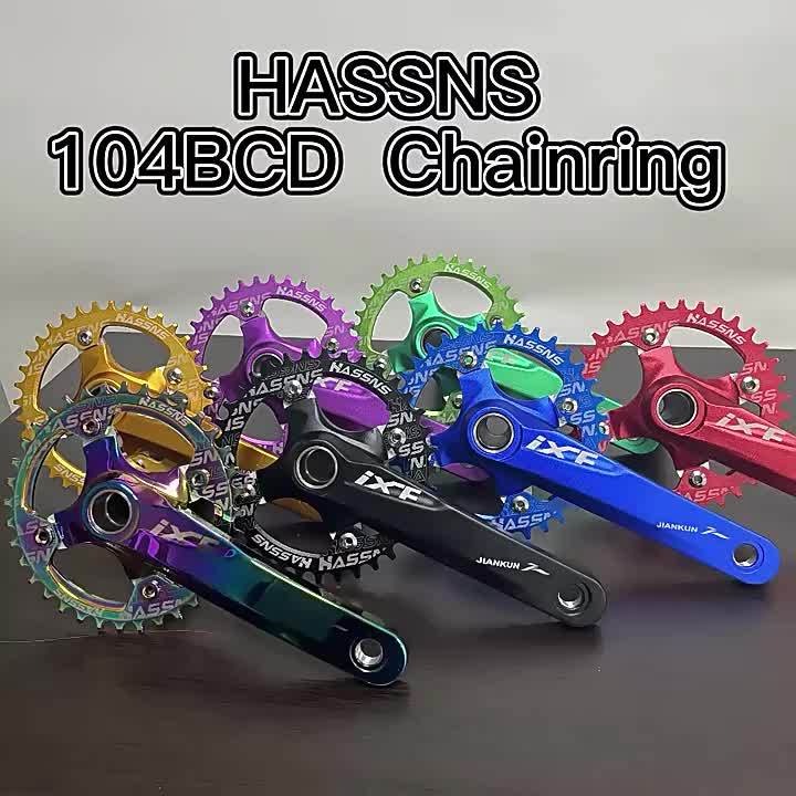 IXF ชุดข้อเหวี่ยงซ้ายและขวาสำหรับจักรยานเสือภูเขา จานหมุนกลวงแผ่นเดียว ...