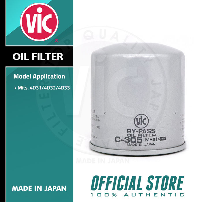 RoadFit VIC Oil Filter C-305 for Mitsubishi 4D31/4D32/4D33 Secondary ...