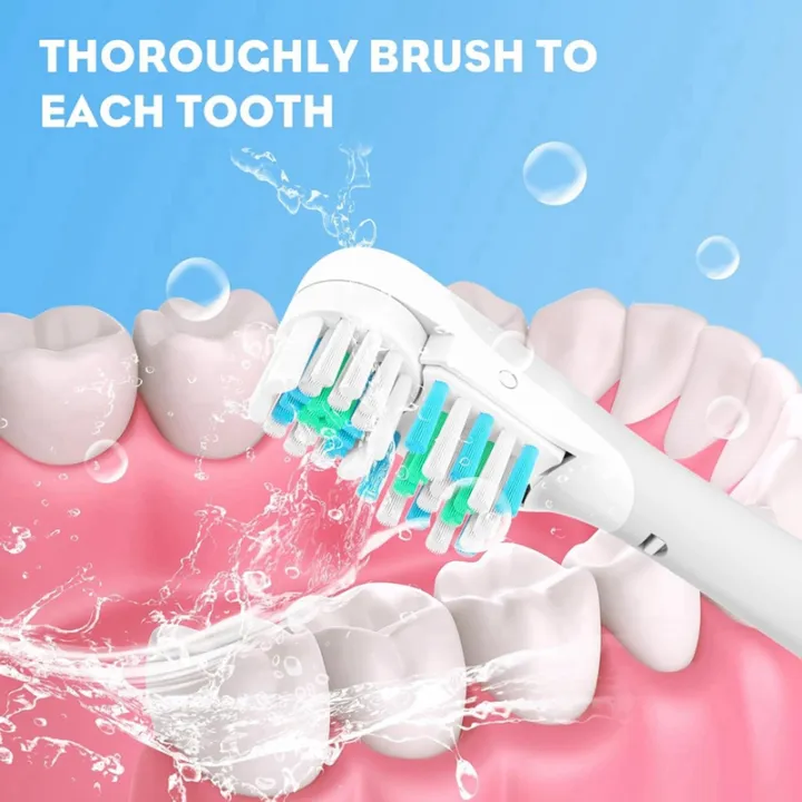 Dual Clean Rotating Replacement Set 8X Electric Toothbrush Heads ...
