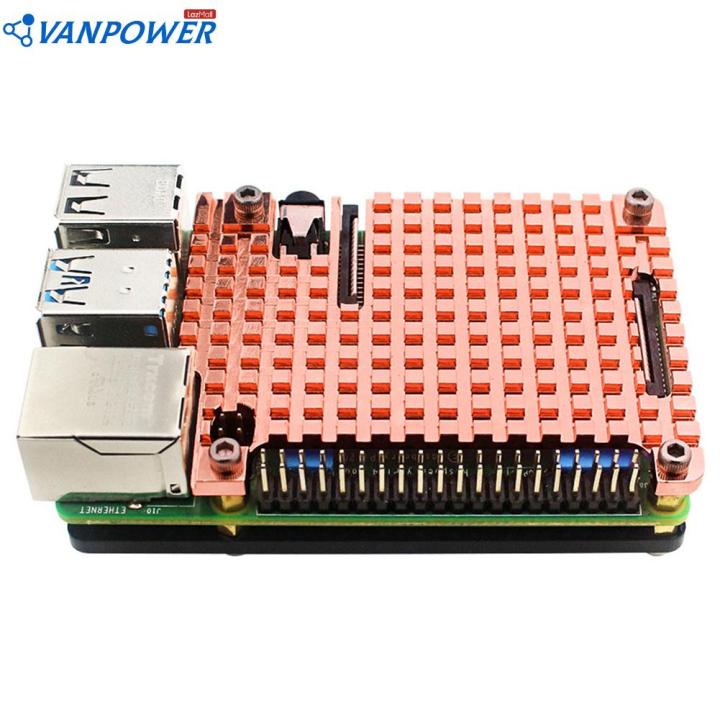 Copper Heat Sink for Raspberry Pi 4B Pure Copper Heatsink Passive ...