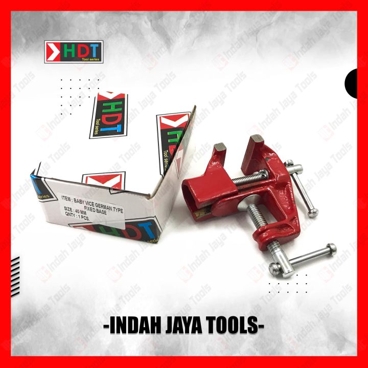 HDT Catok Meja FIXED 40 mm Ragum Mini Penjepit Klem Tanggem Bench Vise ...