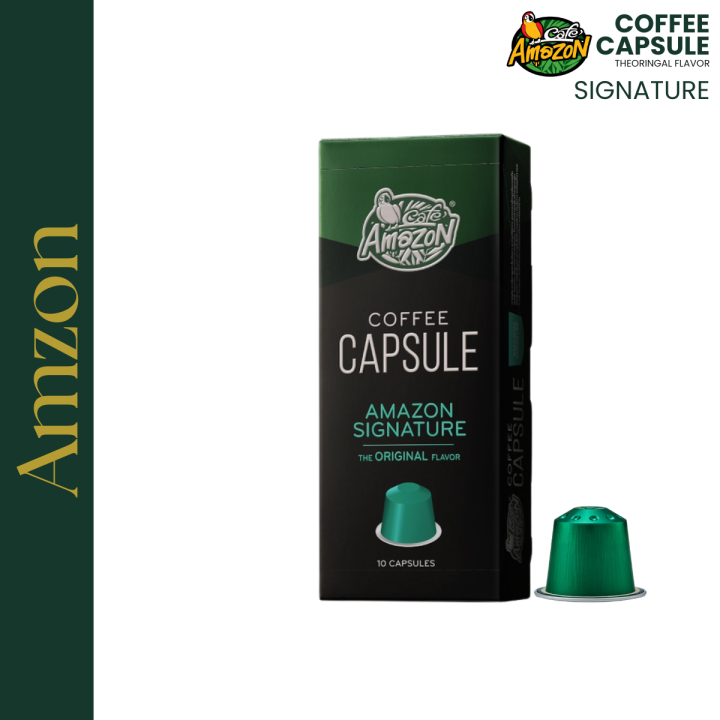 กาแฟแคปซูล คาเฟ่ อเมซอน Cafe Amazon Coffee Capsule 1กล่อง มี 10 แคปซูล ...