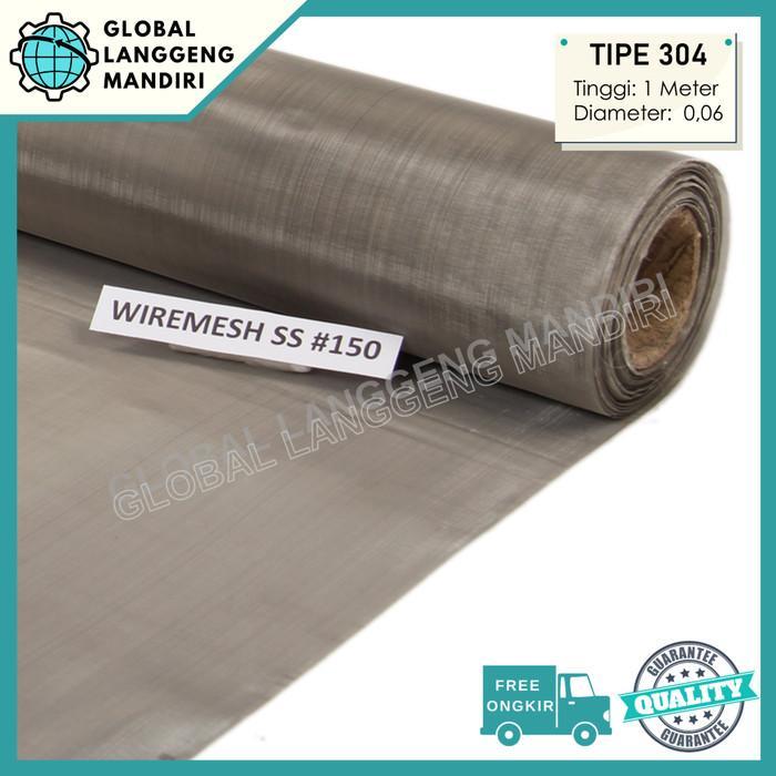 WIRE MESH 150 STAINLESS (304) 1MX1MX0.06 / AIR FILTER WIREMESH #150 ...