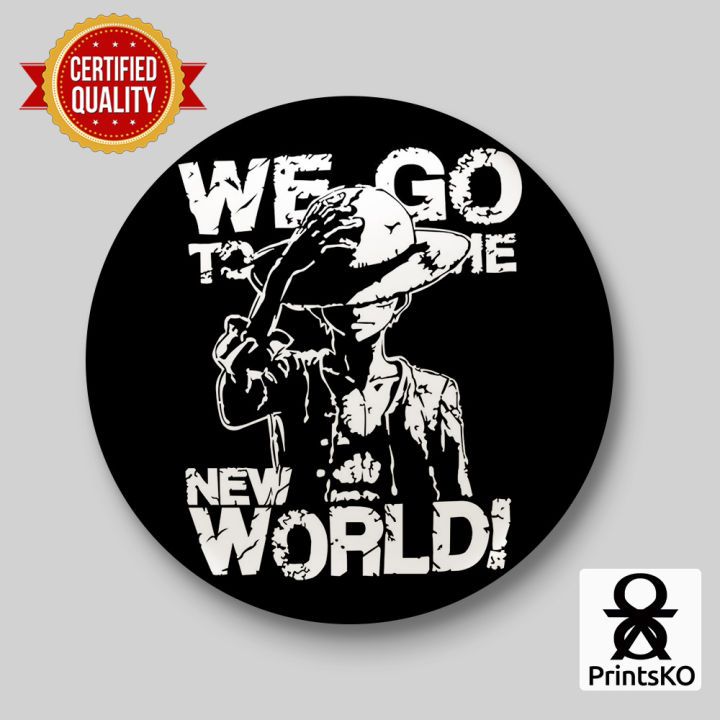 High Quality Button Pin / Badge with Onepiece - Mugiwara no Luffy ...