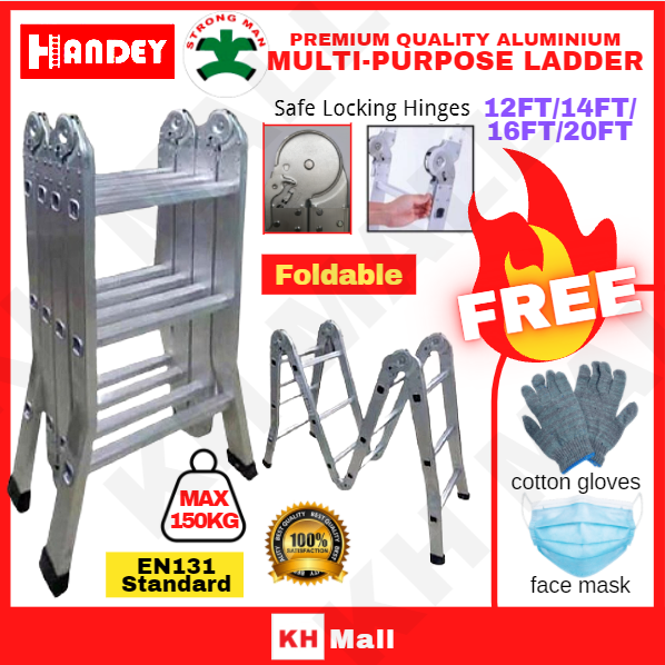 [Ready Stock] HANDEY & Strongman HEAVY DUTY Aluminum multipurpose ...