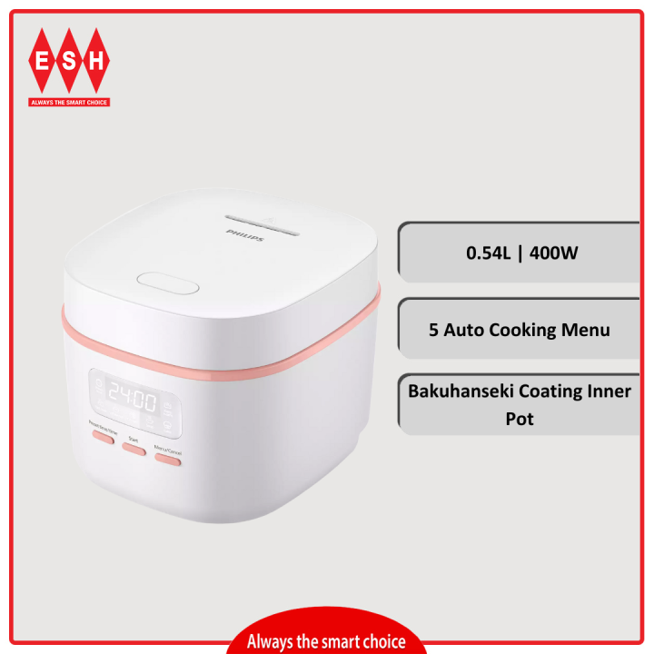 Philips HD3064 0.54L Series 3000 Mini Rice Cooker | ESH | Lazada