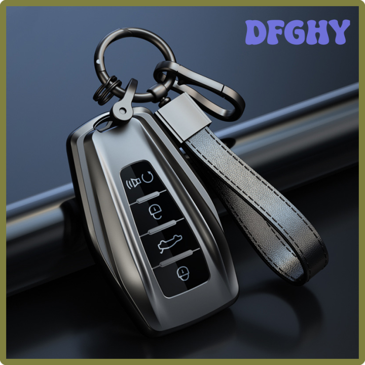DFGHY ฝาครอบเคสกุญแจรถยนต์สัญญาณเต็มรูปแบบสำหรับ Geely ที่ห้อยกุญแจปกสี ...
