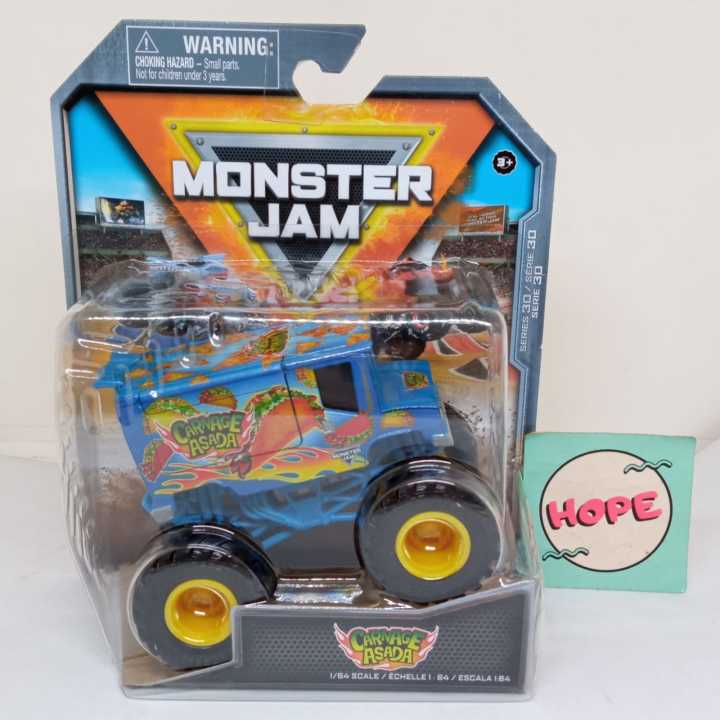 Monster Jam S30 Treasure Hunt Carnage Asada Skala 64 Original Spin ...