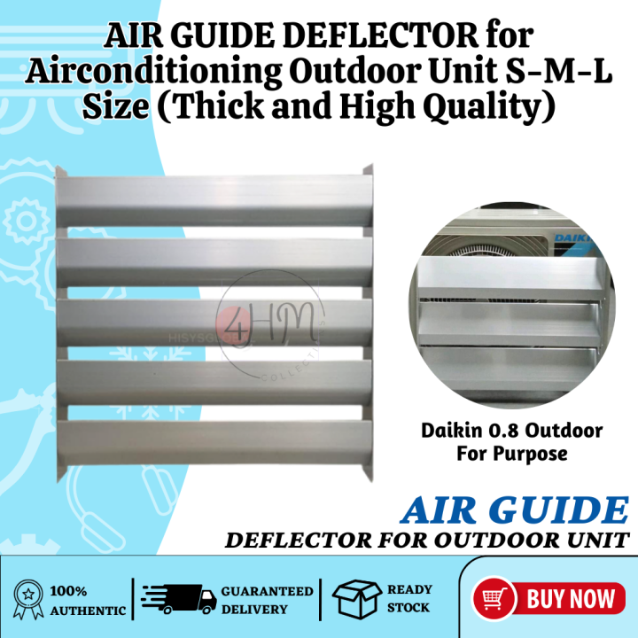 FOURHMC AIR GUIDE DEFLECTOR for Airconditioning Outdoor Unit S-M-L Size ...