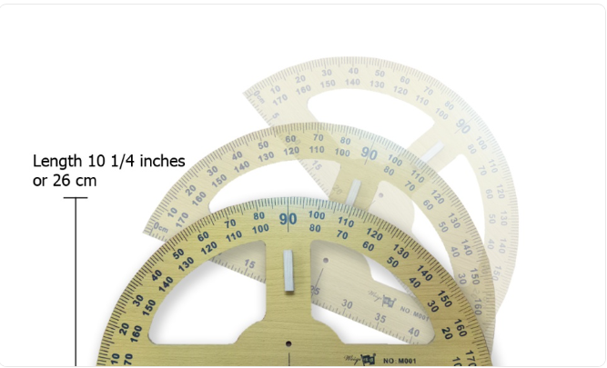 Wooden Protractor with handle | Lazada PH
