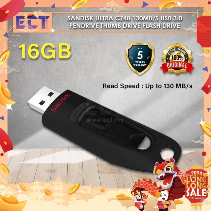 Sandisk Ultra CZ48 16GB 32GB 64GB 128GB 256GB 130MB/s USB 3.0 Pendrive ...