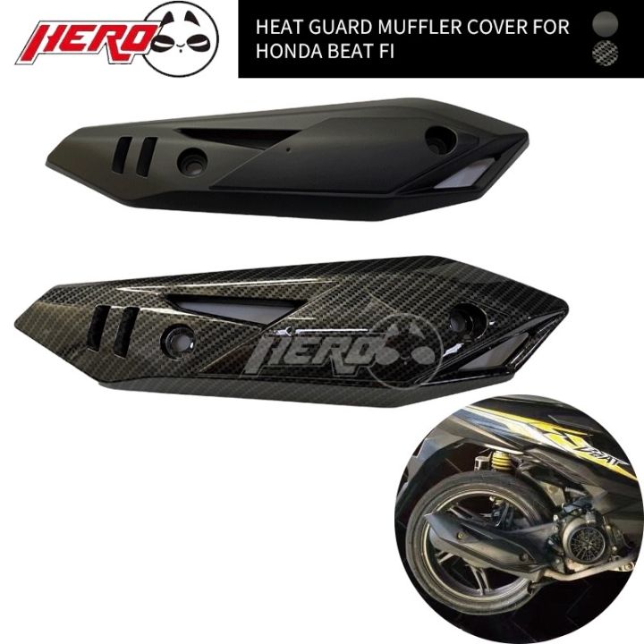 Honda Beat Fi Heat Guard / Muffler Cover Carbon / Matte Black Made IN ...