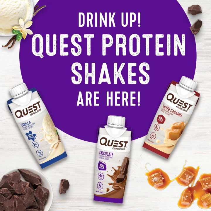 Quest Nutrition Protein Shake (Ready To Drink) - 3 Luscious Flavors to ...