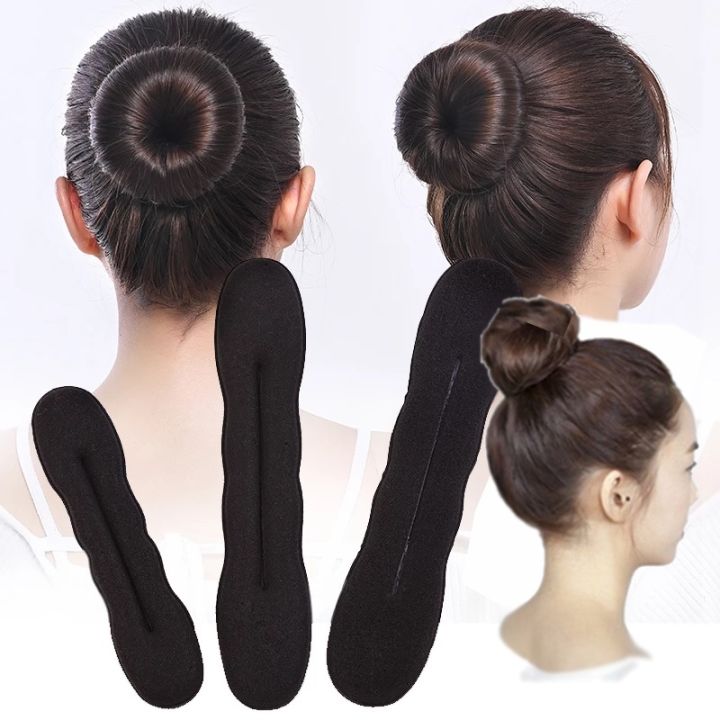 Women Hair Styling Magic Sponge Clip Foam Bun Curler Hairstyle Twist ...