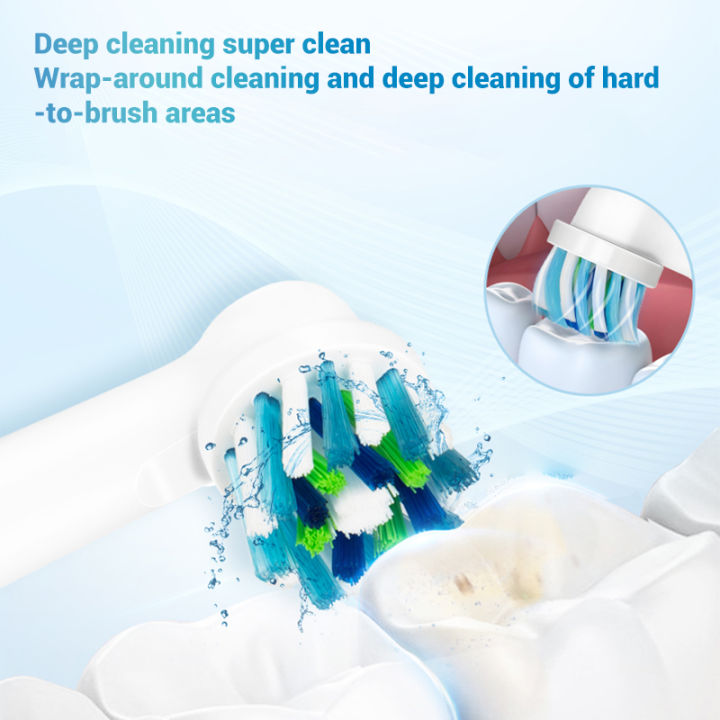 Oral B Electric Toothbrush Refill Heads Precision Clean Cross Action ...