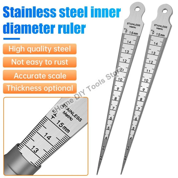 1-15mm Wedge feeler Gap Hole Taper Gauge Stainless Steel Ruler Welding ...