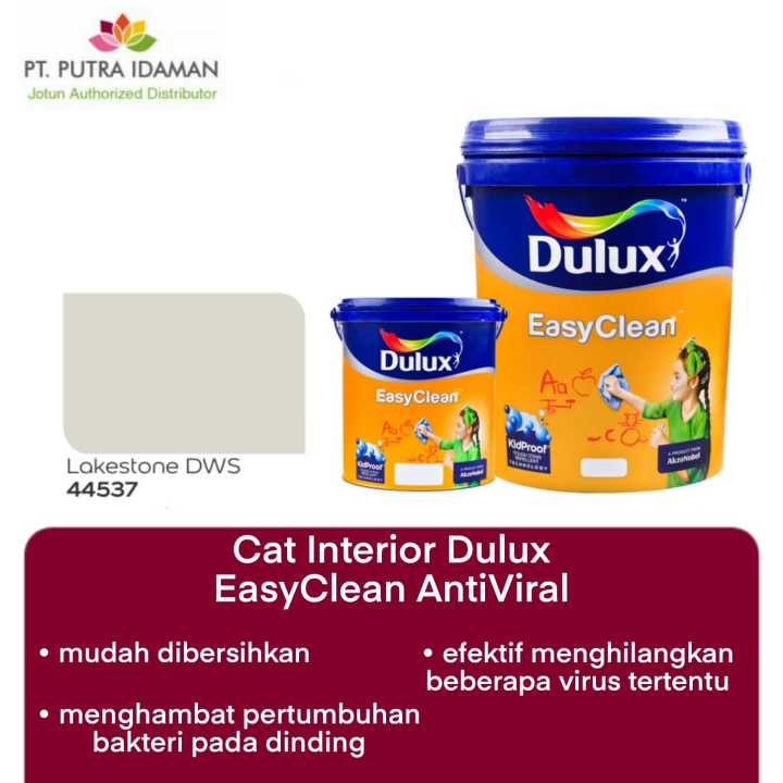 Cat Tembok Interior Dulux Easy Clean Anti Viral - Lakestone DWS 44537 ...