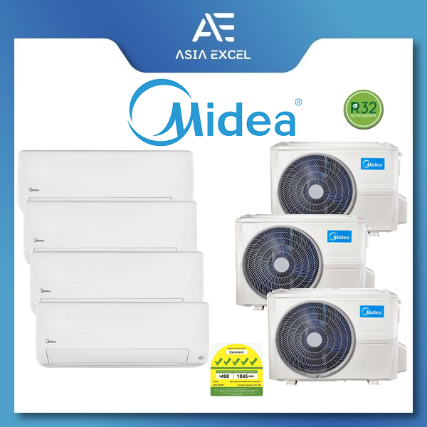 MIDEA ALL EASY PRO AI PREMIUM SERIES 9K / 12K / 18K / 24K BTU R32 ...