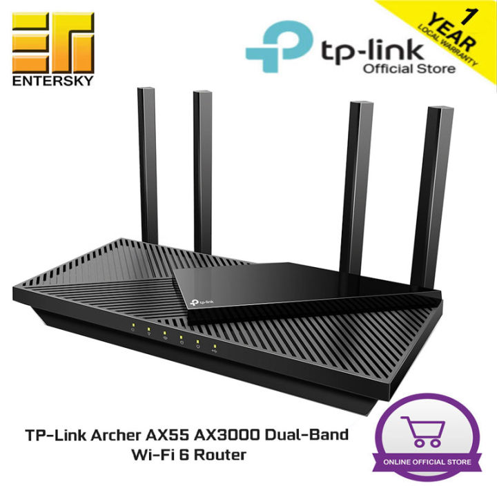 TP-Link Archer Ax55 AX3000 Dual Band Gigabit Wi-Fi 6 Router | Lazada PH