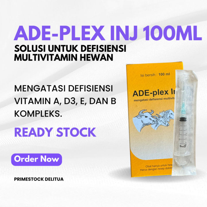 ADE Plex Inj 100ml + Spuit 3ml - Solusi untuk Defisiensi Multivitamin ...