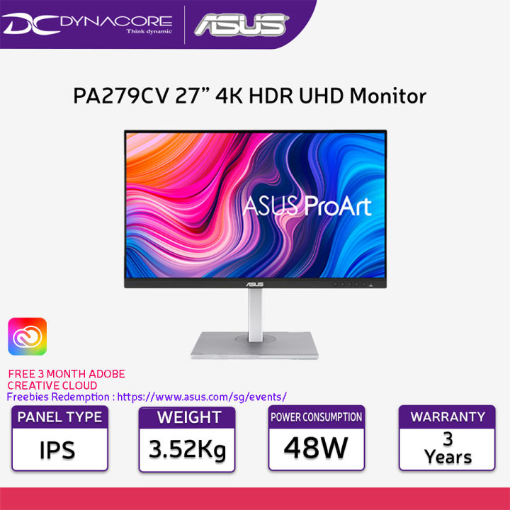 ASUS ProArt Display PA279CV Professional Monitor - 27-inch, IPS, 4K UHD ...