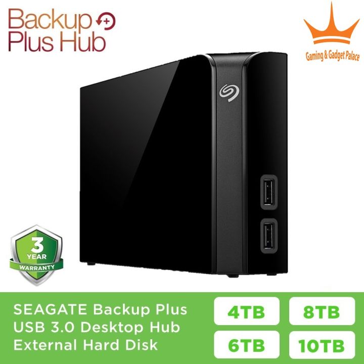 Seagate Backup Plus Desktop Hub 8TB (Up to 160 MB/s) with Integrated ...