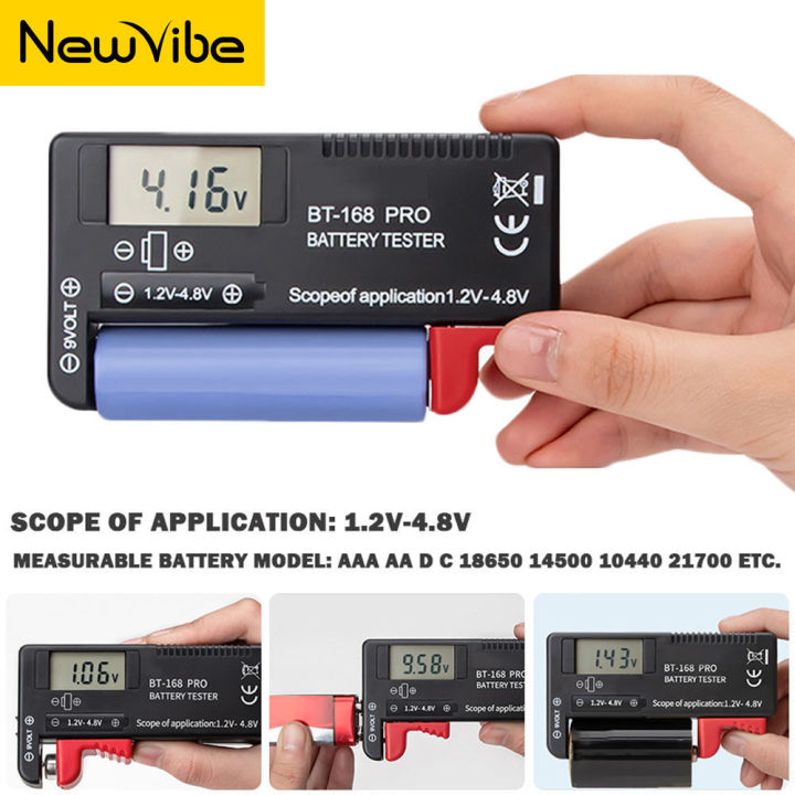 【NewVibe】 BT-168 BT168D BT-168 PRO สมาร์ทแอลซีดี Penguji Baterai ...