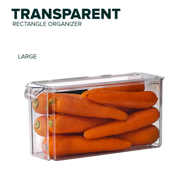 Pantry Cabinet Keeper Rectangular Shaped Stackable Food Storage Fridge ...