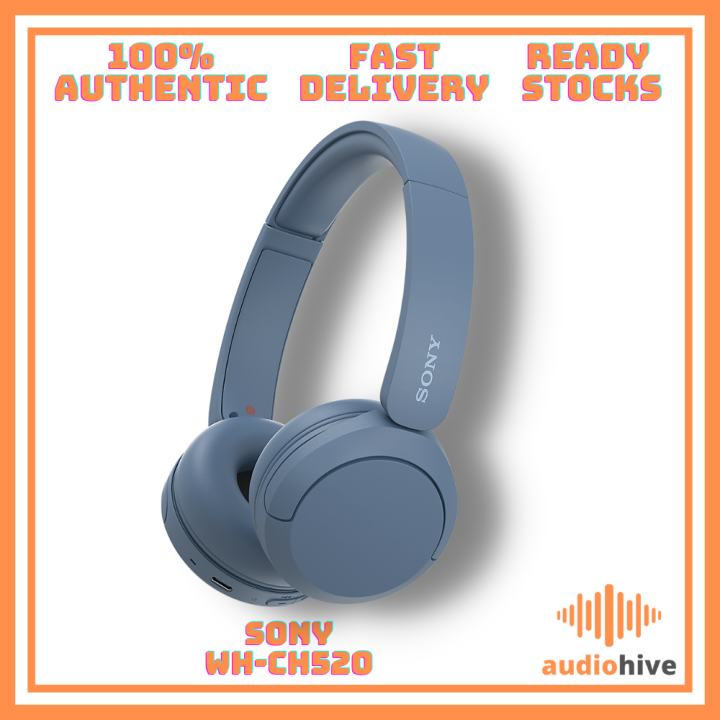 Sony WH-CH520 CH520 Wireless Bluetooth Headphones with microphone ...