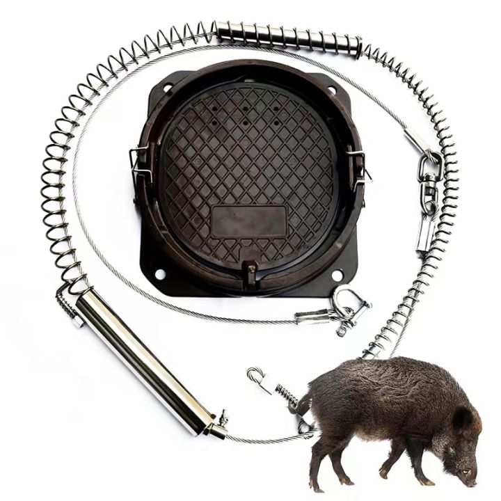 [Hot K] Professional Hunting Trap For Bear Boar Beaver Warthog Rat Wolf ...