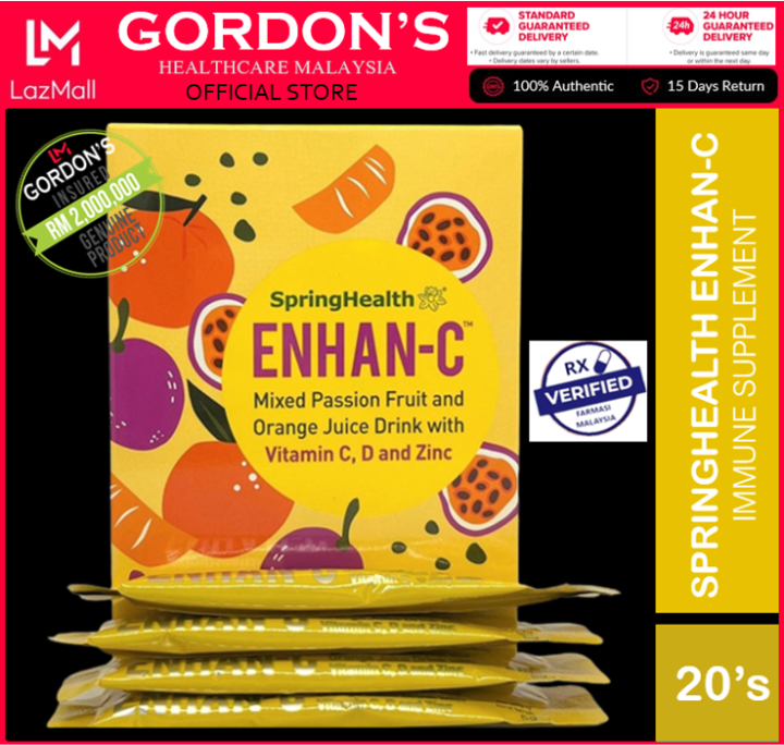 SpringHealth ENHAN-C Mixed Passion Fruit Orange Juice Drink Vitamin C ...
