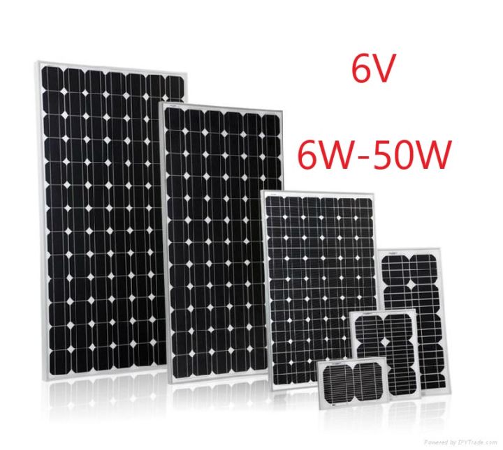 แผงโซลาร์เซลล์ monocrystalline solar cell 6V 6W/10W/15W/20W/30W | Lazada.co.th