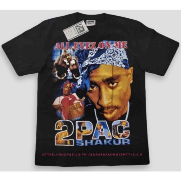เสื้อยืด 2pac shakur tupac all eyes on me hiphop legend rapper 📌 ป้าย ...