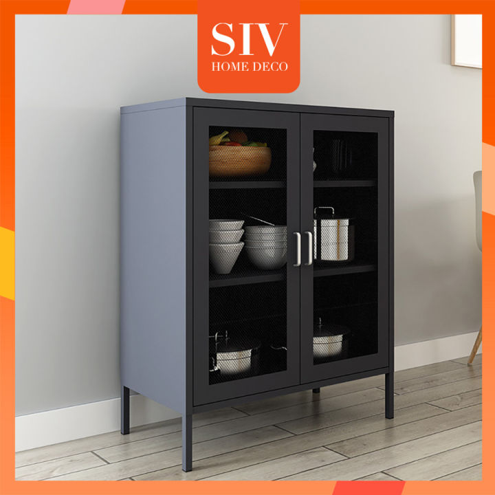 SIV Kitchen Cabinet,Metal Mesh heavy duty freestanding decorative ...