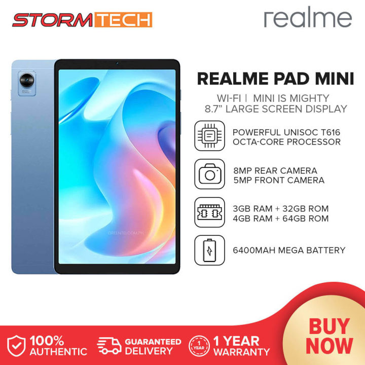 Realme Pad Mini Tablet | LTE / WIFI | 3GB/4GB RAM+32GB/64GB ROM | 8.7 ...