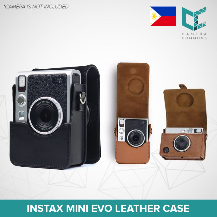 Leather Case Bag Cover Plain Colors for Fujifilm Instax Mini Evo ...