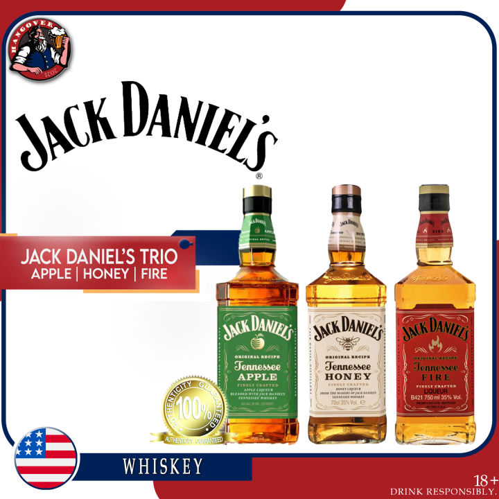 Jack Daniel's Liqueur Bundle | JD Honey700ml, JD Apple700ml, & JD ...