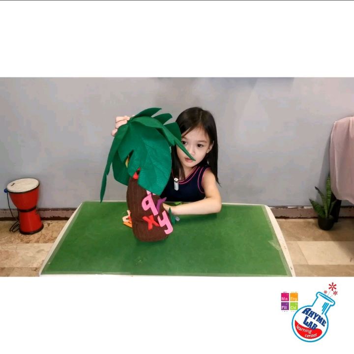 Chicka Chicka Boom Boom Inspired Coconut Tree with Letters Literacy Toy ...