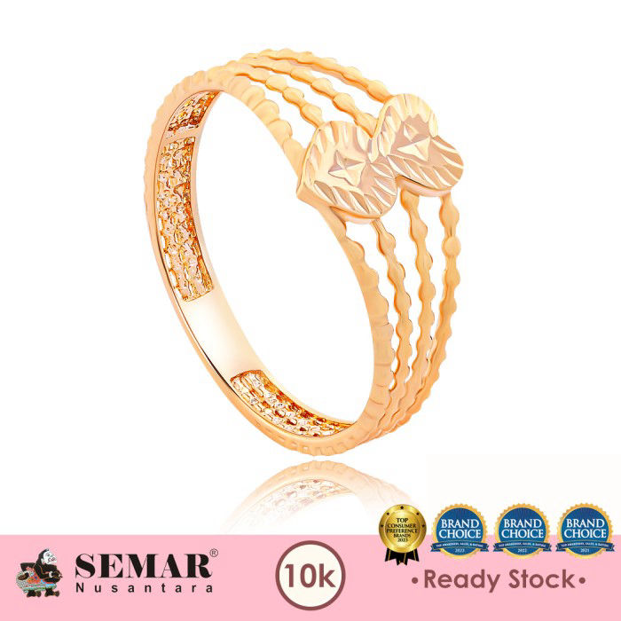Cincin Emas Classic Sweet Love Gold 10K Semar Nusantara | Lazada Indonesia