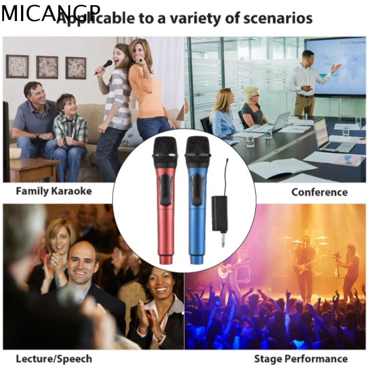 MICANGP Có thể sạc lại Micro không dây Chống hú Chất lượng cao Hệ thống ...
