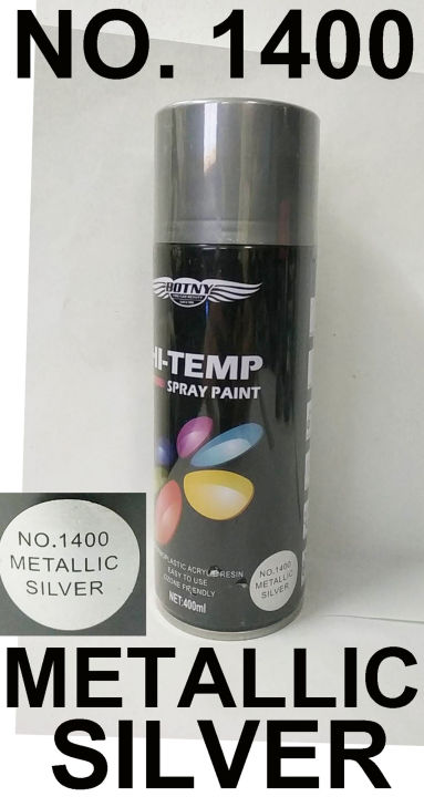 HI-TEMP SPRAY PAINT NO. 1400 METALLIC SILVER (1200°F) (400ML PER CAN ...