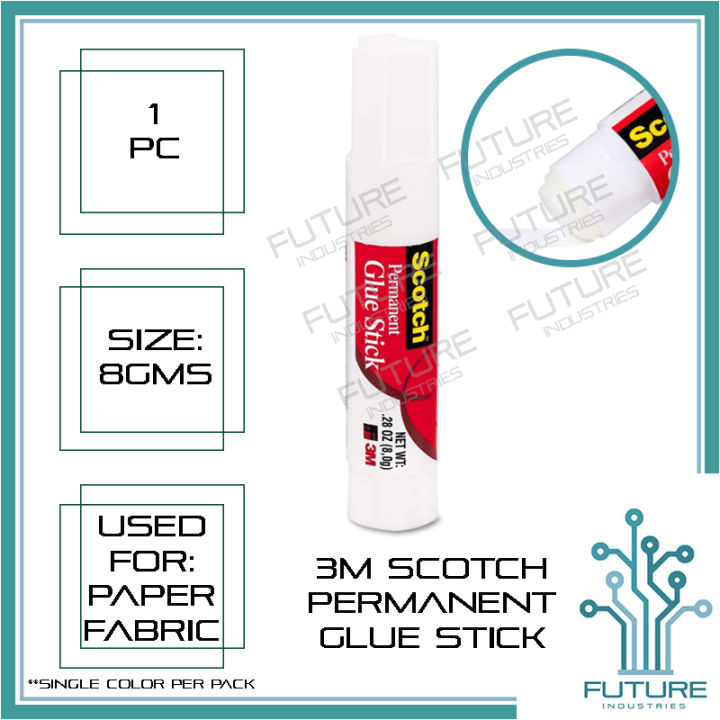 3M Glue Stick Permanent 3M Scotch Brand NET WT 8G (0.28OZ) Sold per ...