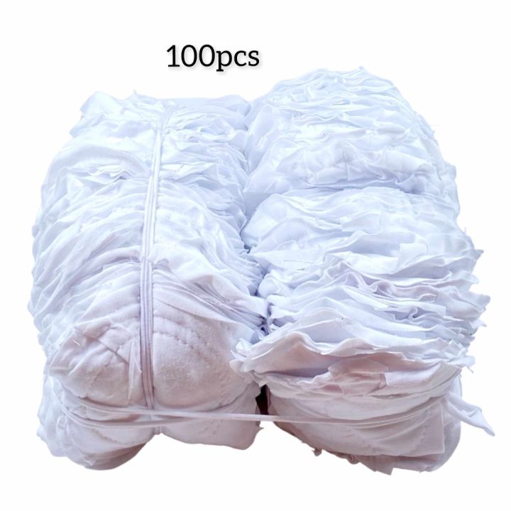 H&H 50pcs / 100pcs Multipurpose Round Cleaning Cloth Rag Basahan ...