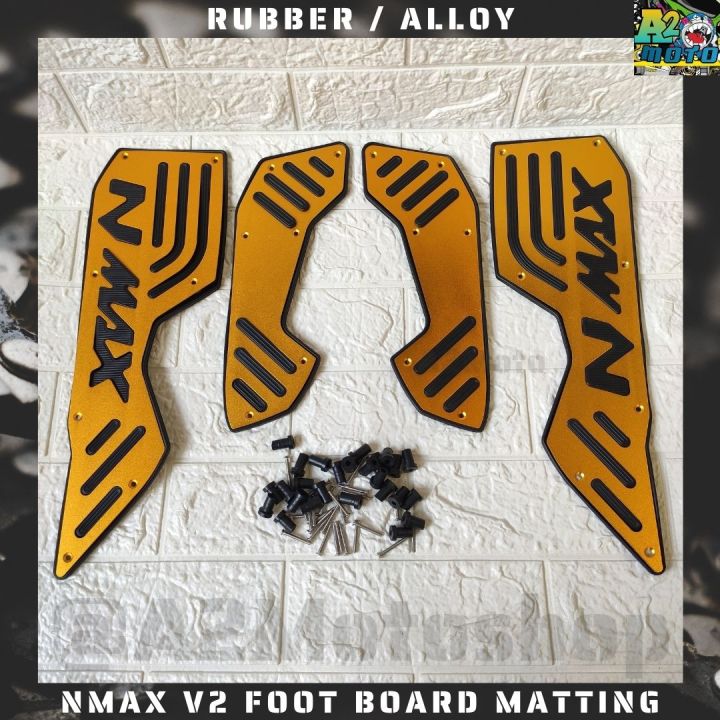 Nmax V2 V2.1 Foot Board Matting Alloy Rubber | Lazada PH