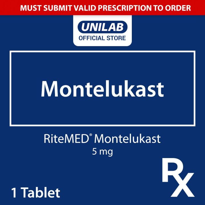RX: RiteMED Montelukast Chew 5 mg - Unilab | Lazada PH