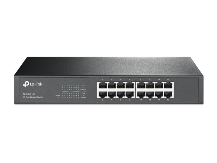 TP-Link TL-SG1016D 16-Port Gigabit Desktop/Rackmount Switch (TL-SG1016D ...