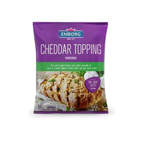 Emborg Cheddar Topping Shredded Cheese (200g) | Lazada PH