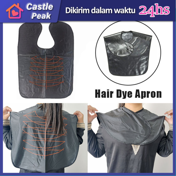 Cape cat rambut hitam / kip semir rambut / kain Kep penutup semir ...